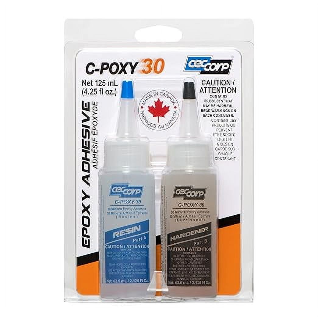 Epoxy Glue Adhesive C-POXY 30 by CECCORP (4.25 Oz Combined) – Medium ...