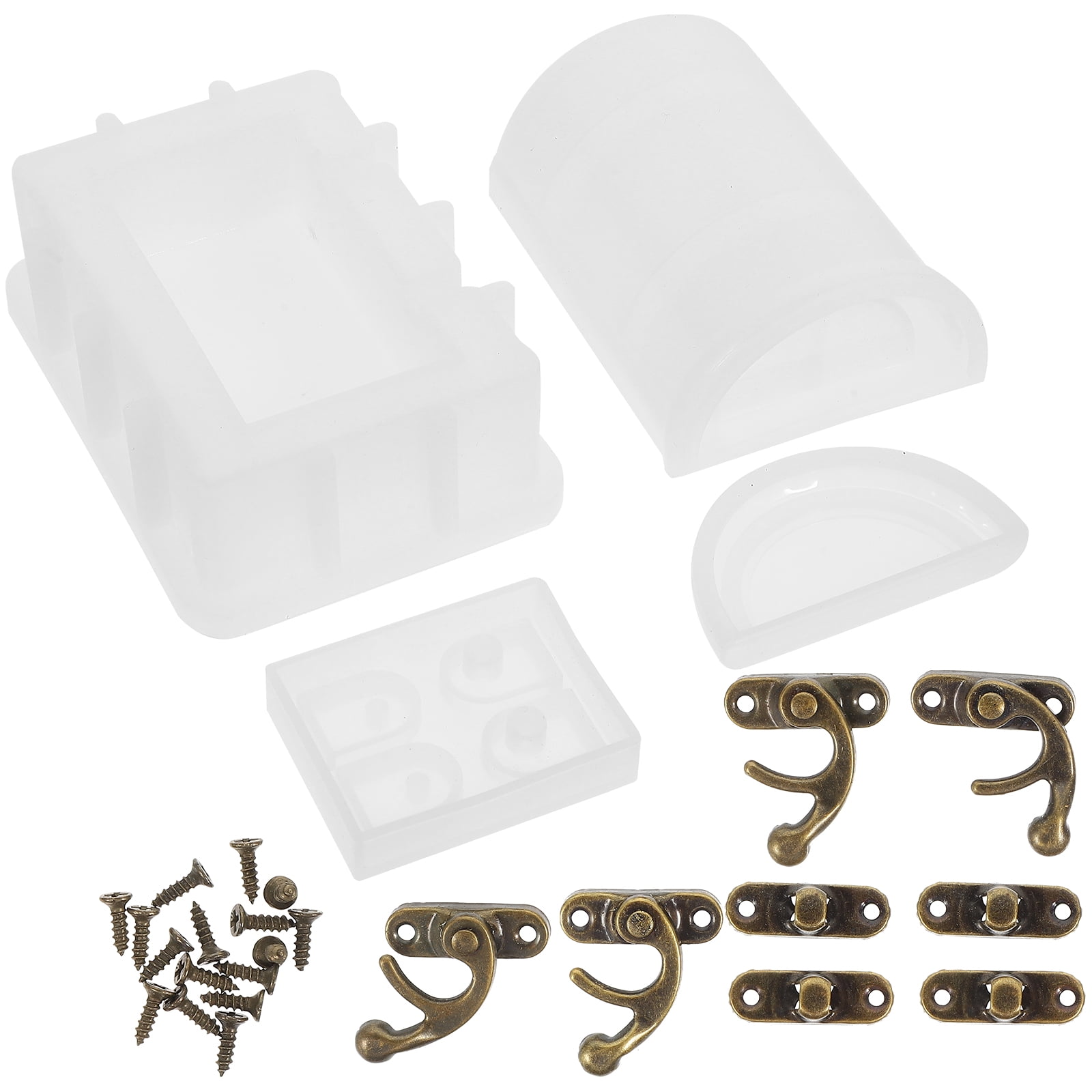 Epoxy Molds Dice Jewelry Container with Hasp Lock DIY Tool Crafts ...