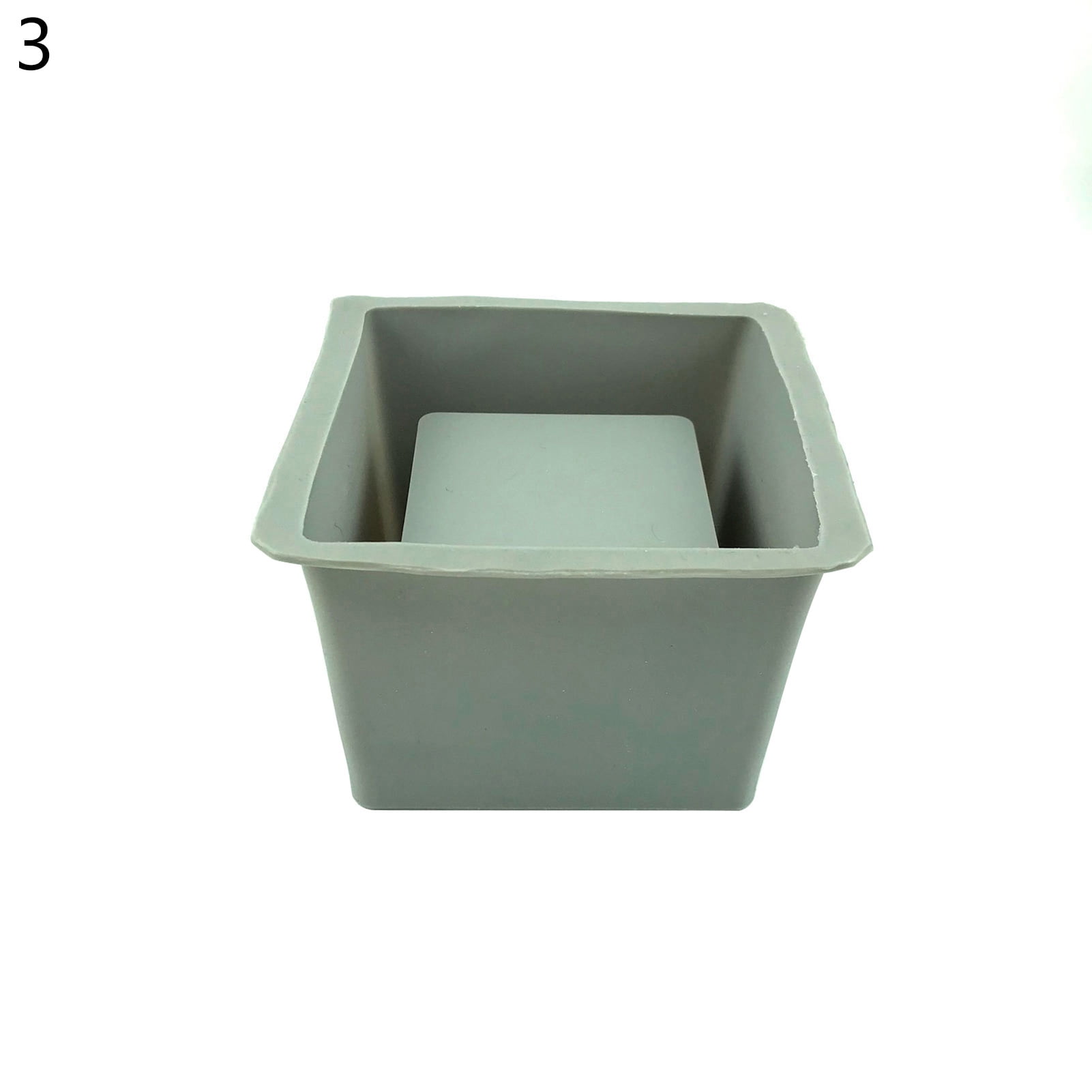 Epoxy Molds for Concrete Flower Pots,Square and Round, Cement Molds for ...