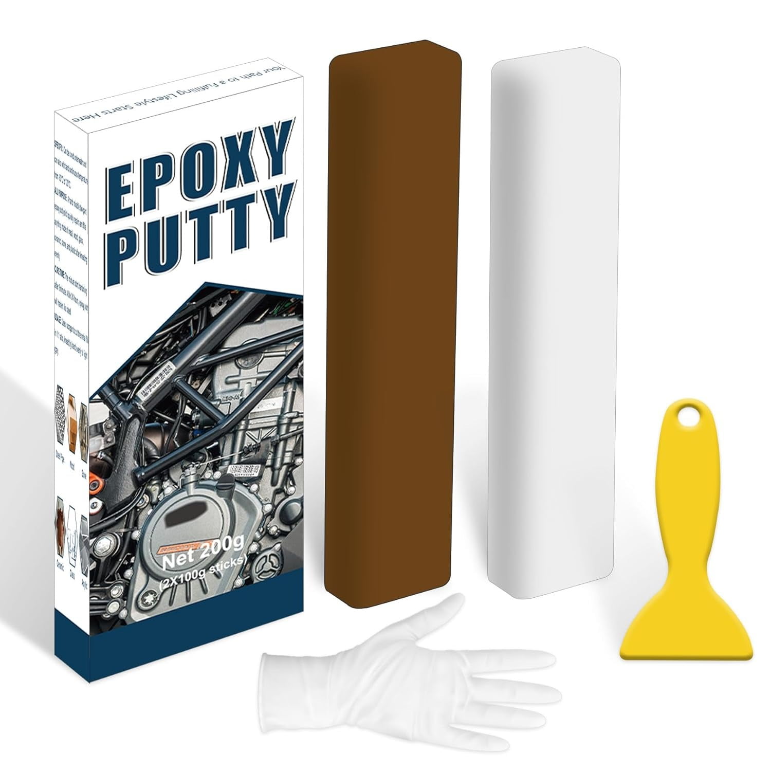 Epoxy Putty, 200g Epoxy Wood Filler, 2 Part Epoxy Metal Putty, Plastic ...