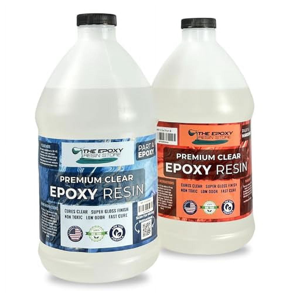 Epoxy Resin 1 Gallon Kit - Crystal Clear Epoxy Resin Kit for Art, Craft ...
