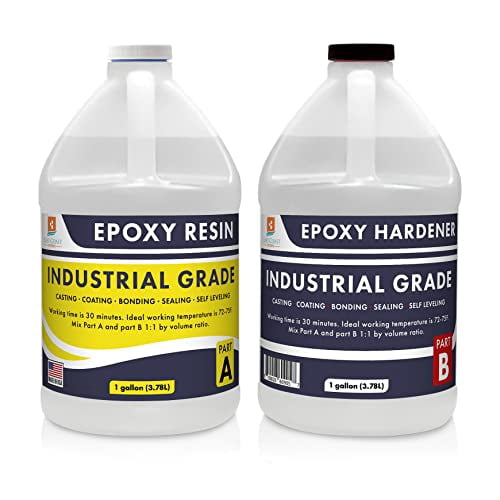 Epoxy Resin 2 Gallon Kit Industrial Grade | Easy to Use, Super Strong ...