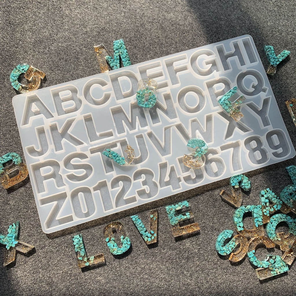 Epoxy Resin DIY Letter Mold | High Transparency Silicon Molding ...