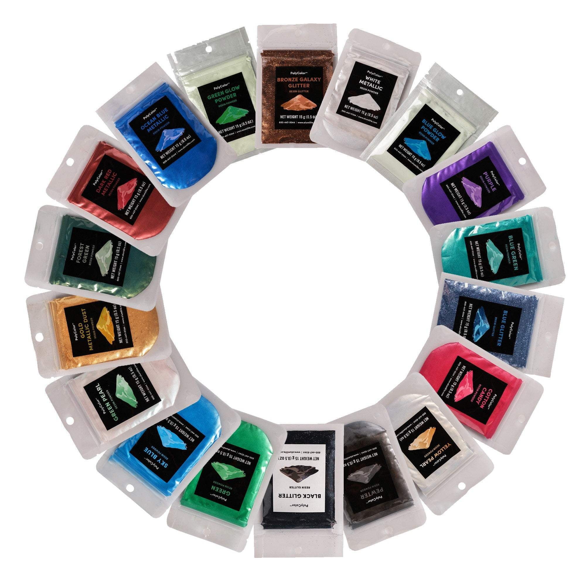 Epoxy Resin Dye Mica Powder 25 Powdered Pigments Set - Walmart.com