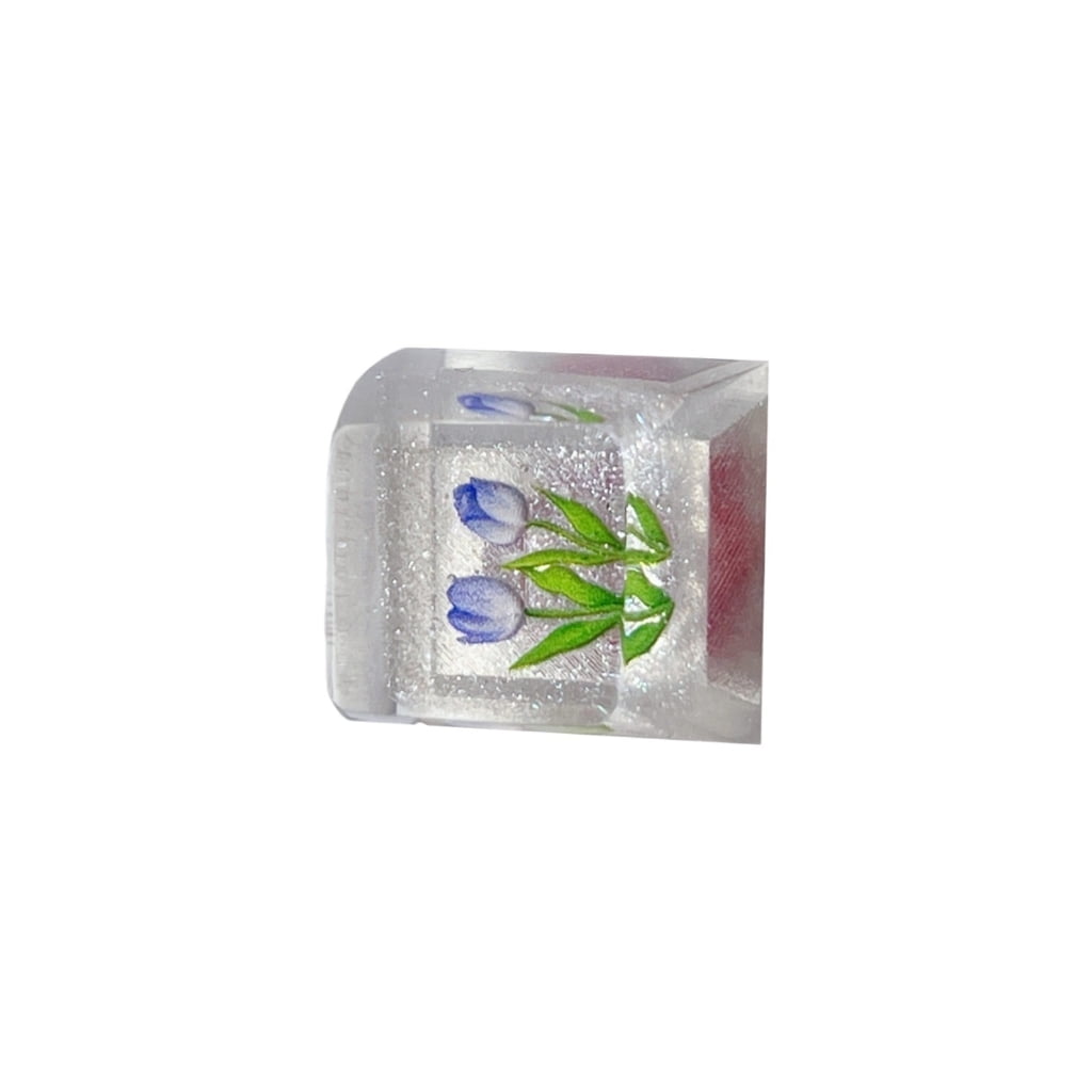 Epoxy Resin Keycaps With Flower Design Translucent for Mechanical ...