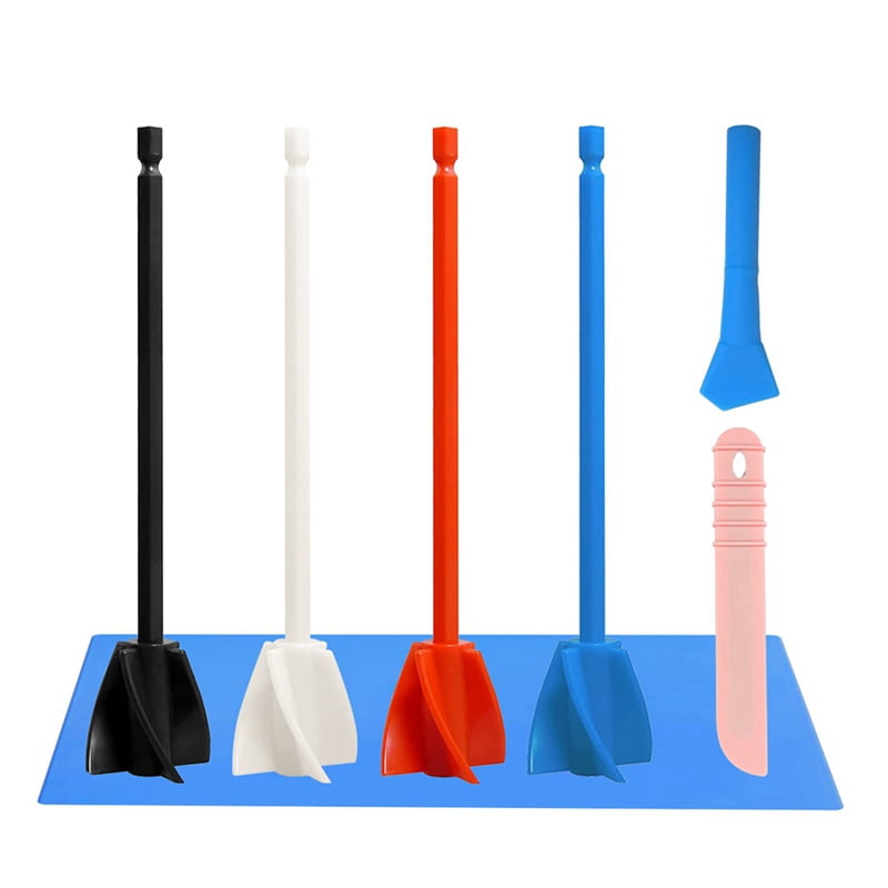 Epoxy Resin Mixer Paddles - Paint & for Drill Attachment, Reusable ...