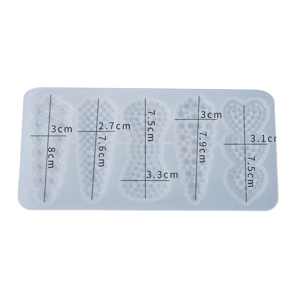 Epoxy Resin Mold Hair Clips Barrettes Casting Silicone Mould Hair Pin ...