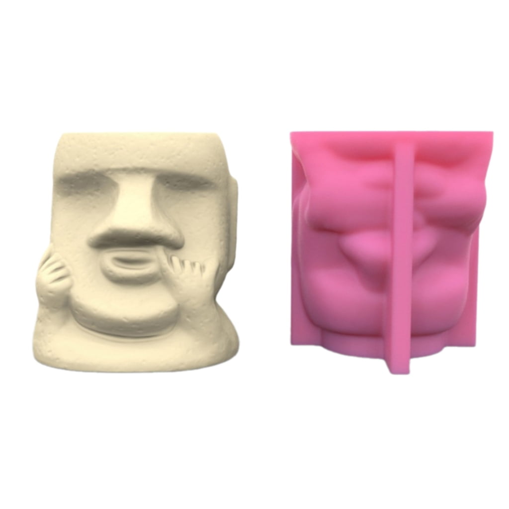 Epoxy Resin Molds DIY Succulent Vase Molds Figure Shaped Flowerpot ...