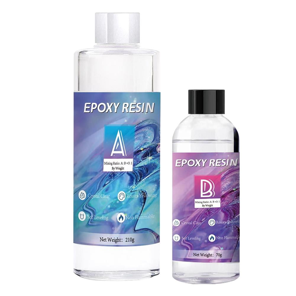 Epoxy Resin Starter Kit 1:1 Crystal Clear Art Craft Fast Cure Jewellery ...