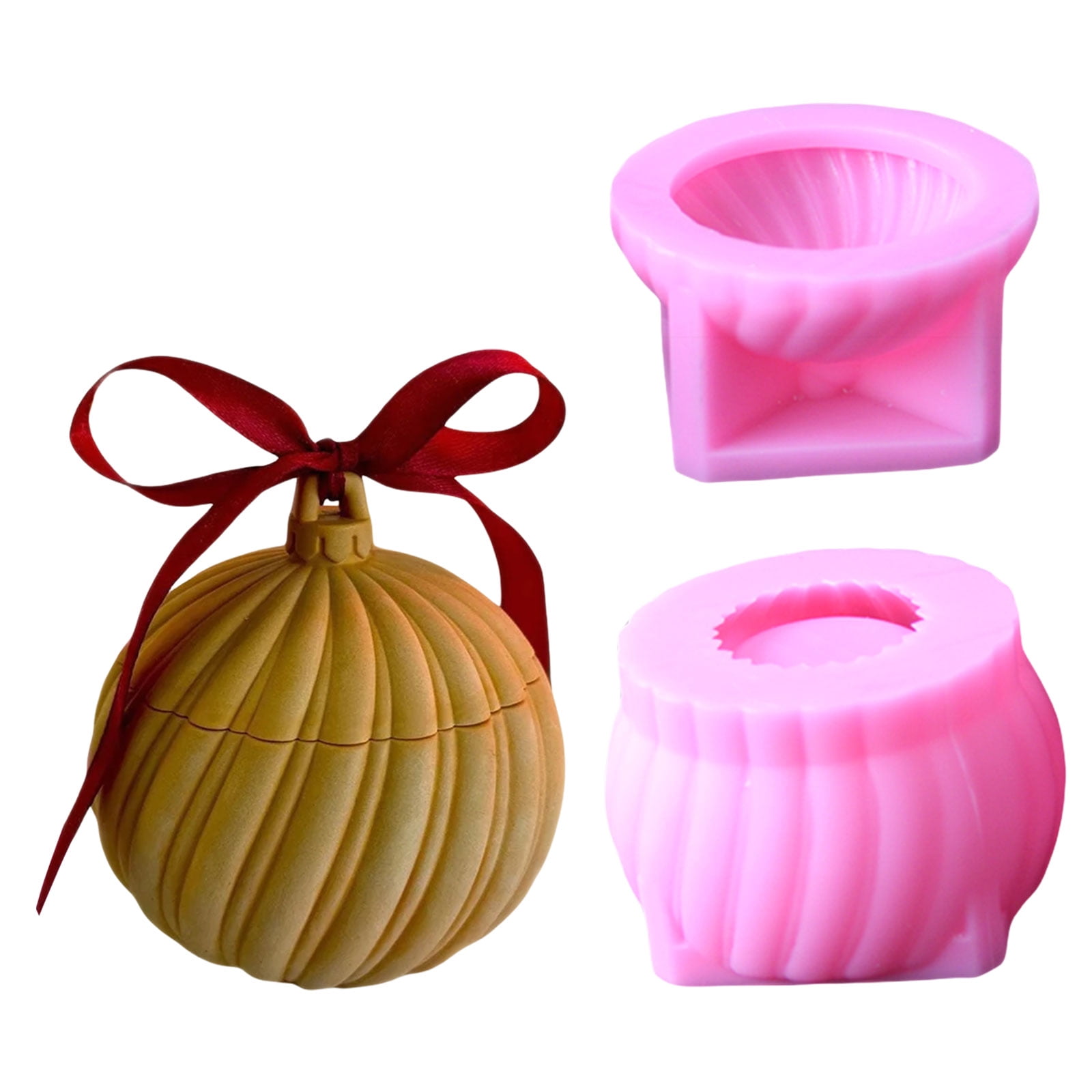 Epoxy Resin Storage Container Silicone Mold Sphere Jar With Lid For ...