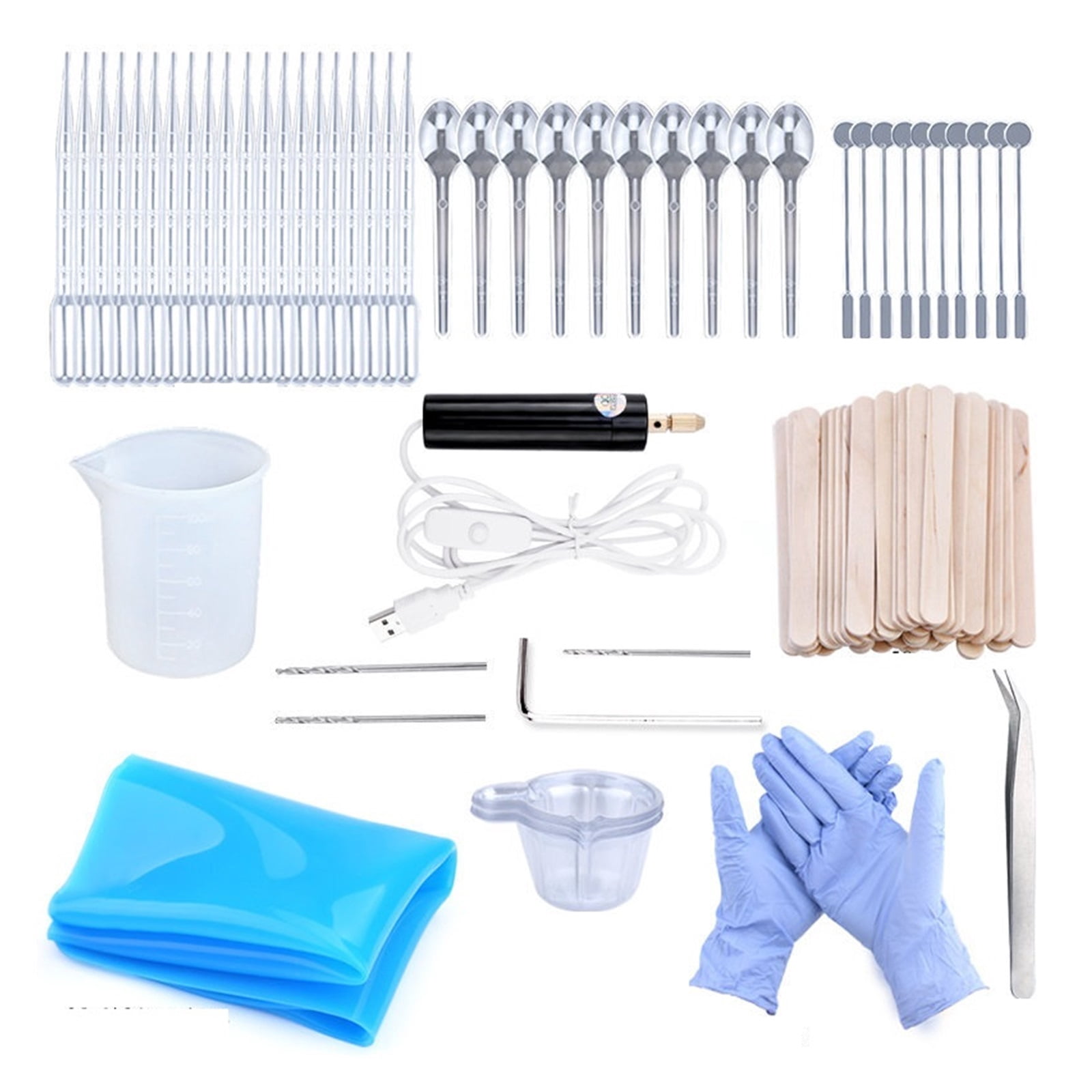 Epoxy Resin Tools Set Resin Mold Tools Kit Workbenches Plastic Beaker ...