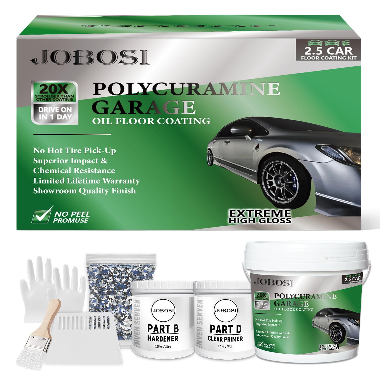 Epoxy Sand Floor Paint Self Leveling - 1.41 Gal Sea Grey Garage ...