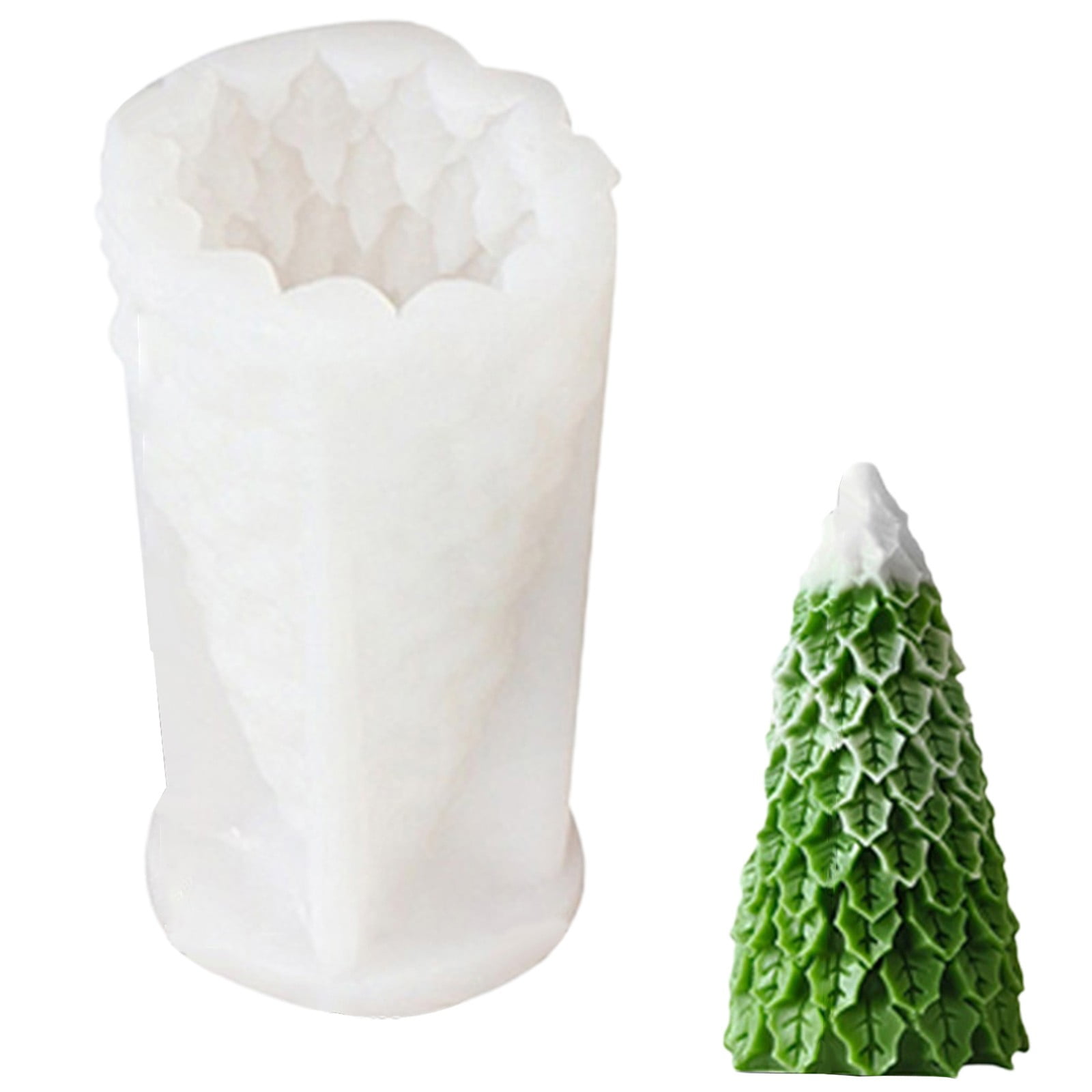 Epoxy resin molds Silicone Christmas Tree Candle Mould DIY Silicone ...