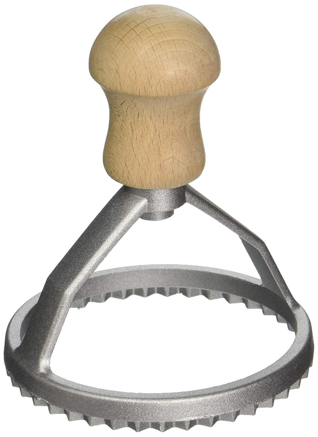 Eppicotispai Aluminum Round Ravioli Stamp with Beechwood Handle, 3-Inch ...