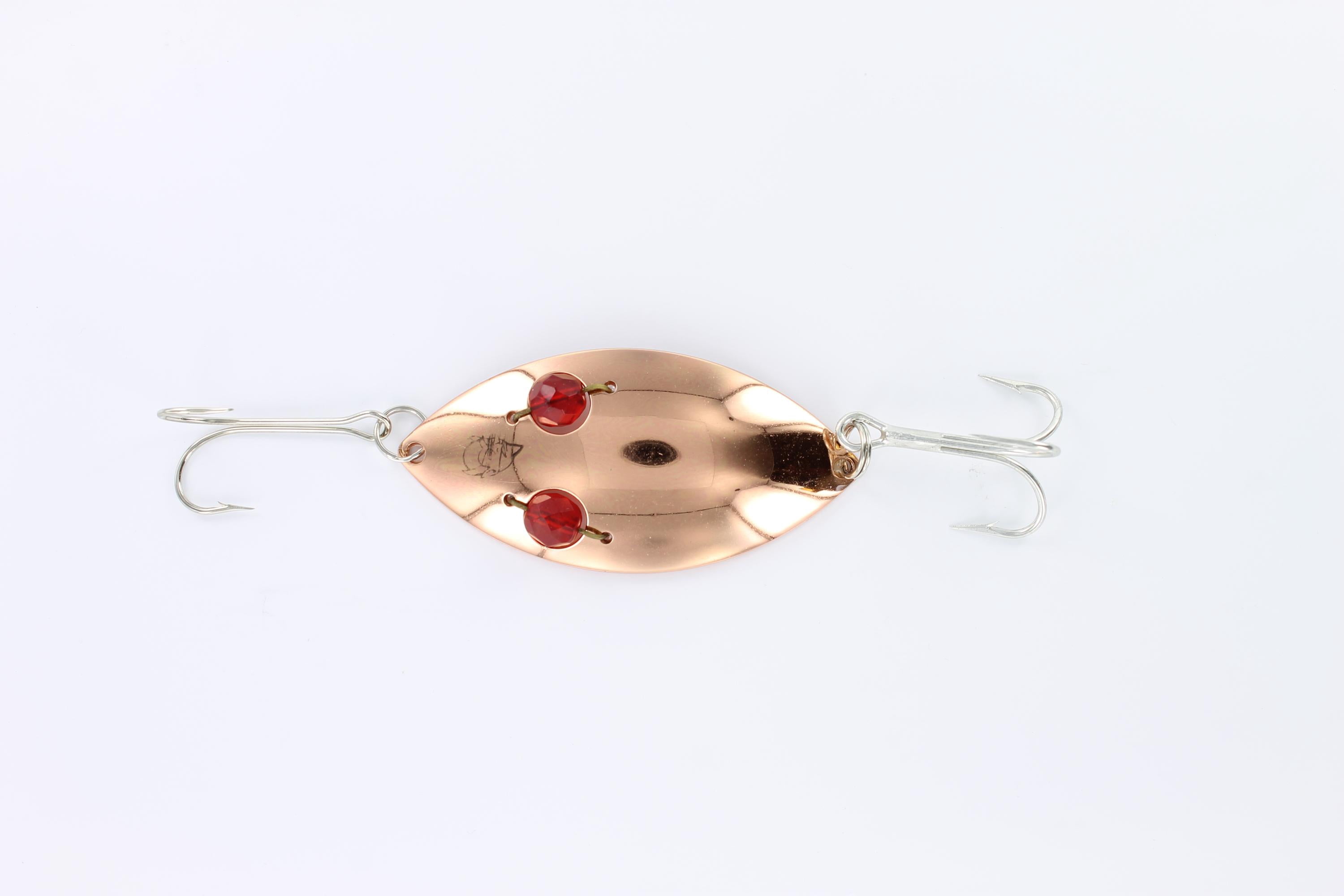 Eppinger Red Eye Wiggler Spoon, 2 1/4", 1/2 oz, Copper - Walmart.com