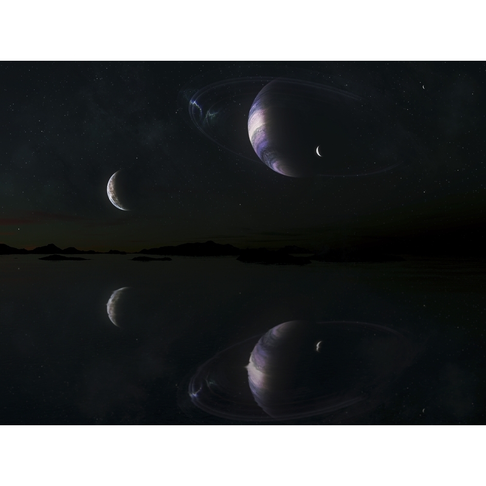 Sunset on Epsilon Eridani B5 Poster Print - Walmart.com