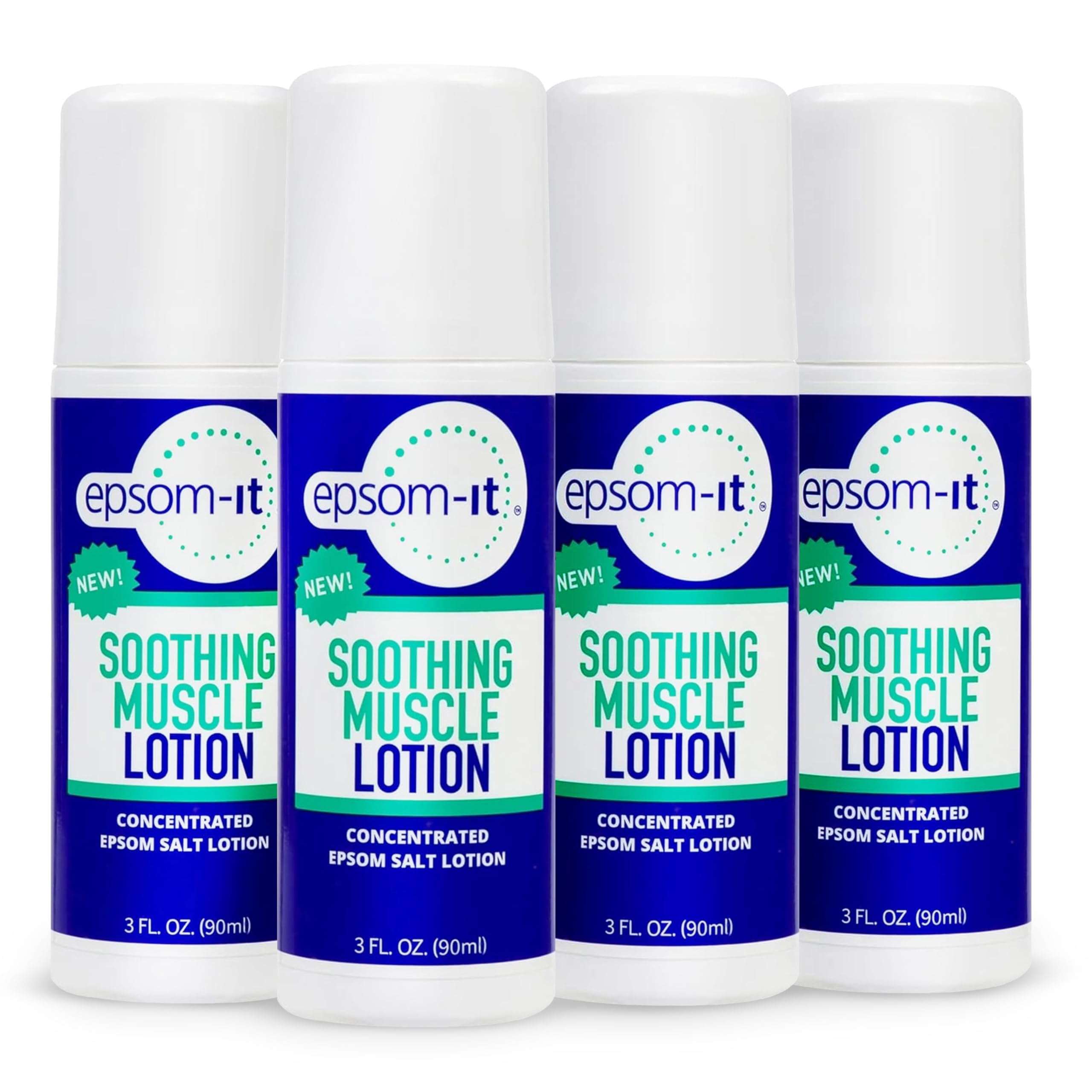 Epsom-It Soothing Muscle Lotion - Roll On Epsom Salt Lotion with Arnica ...