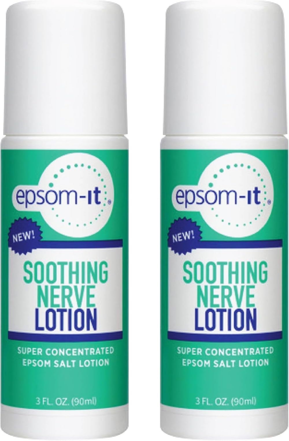 Epsom-It Soothing Nerve Lotion, Roll On Epsom Salt Magnesium Lotion 2pk ...