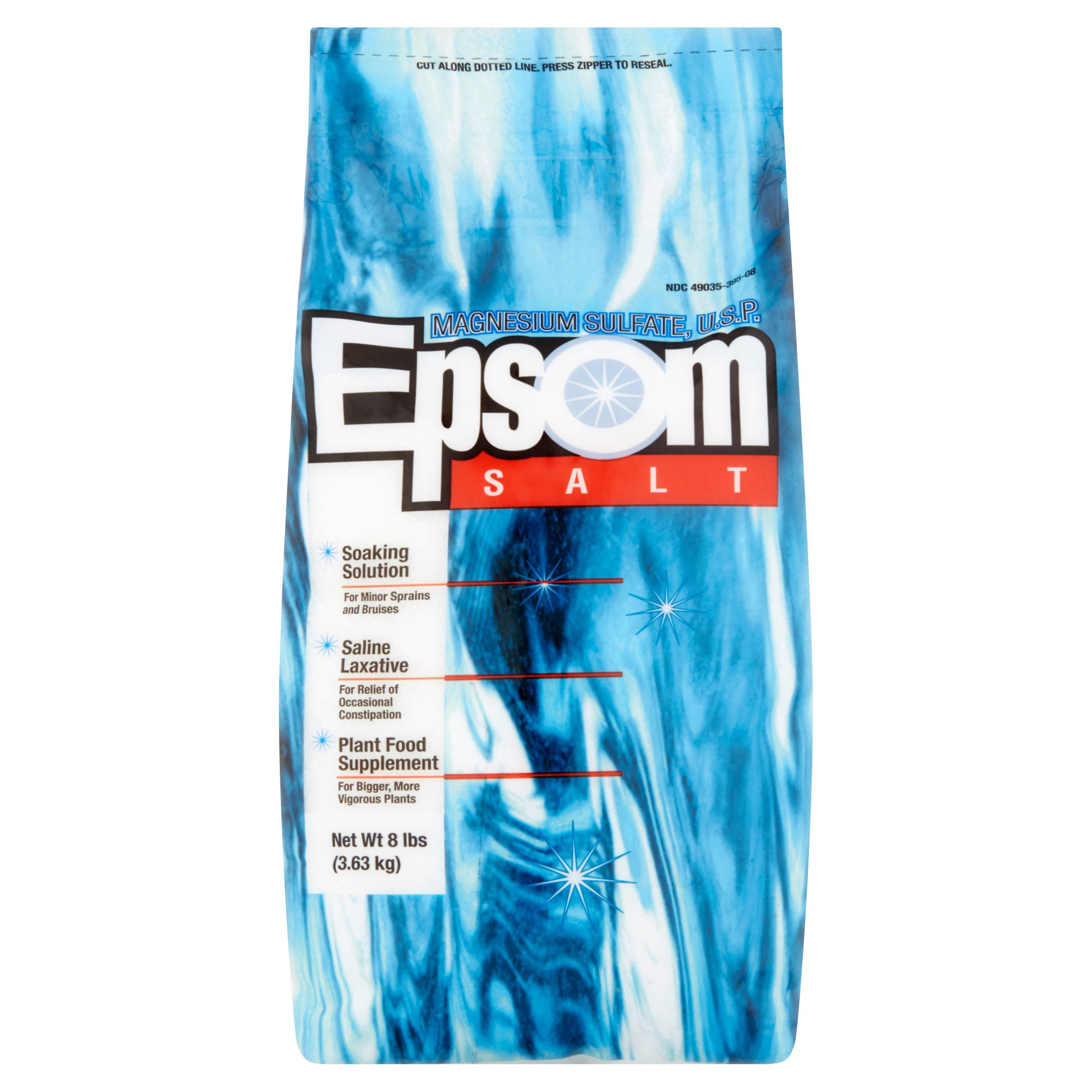 Epsom Magnesium Sulfate U.S.P. Salt, 8 lbs HSA/FSA Eligible - Walmart.com