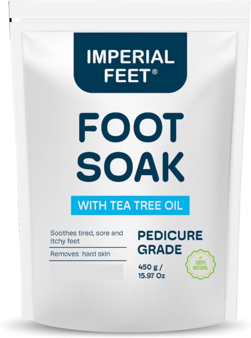 Epsom Salt Foot Soak w Tea Tree for Foot Bath (PEDICURE GRADE) - For ...