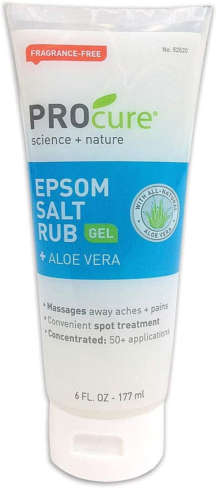 Epsom Salt Rub Gel + Aloe Vera, 6 Oz (1 Pack) - Walmart.com