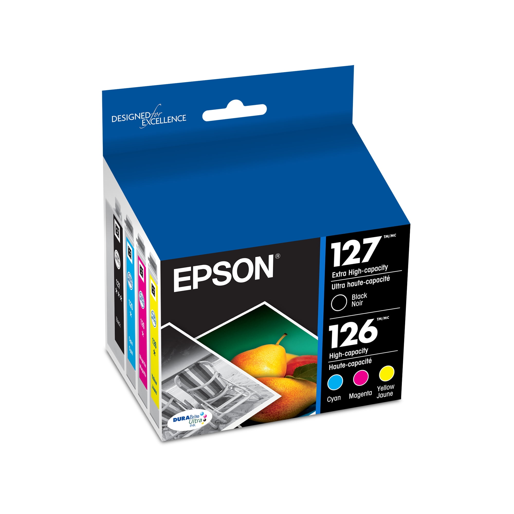 Epson 127 DURABrite Ultra Ink Black & Color Combo Pack For NX-530, NX ...