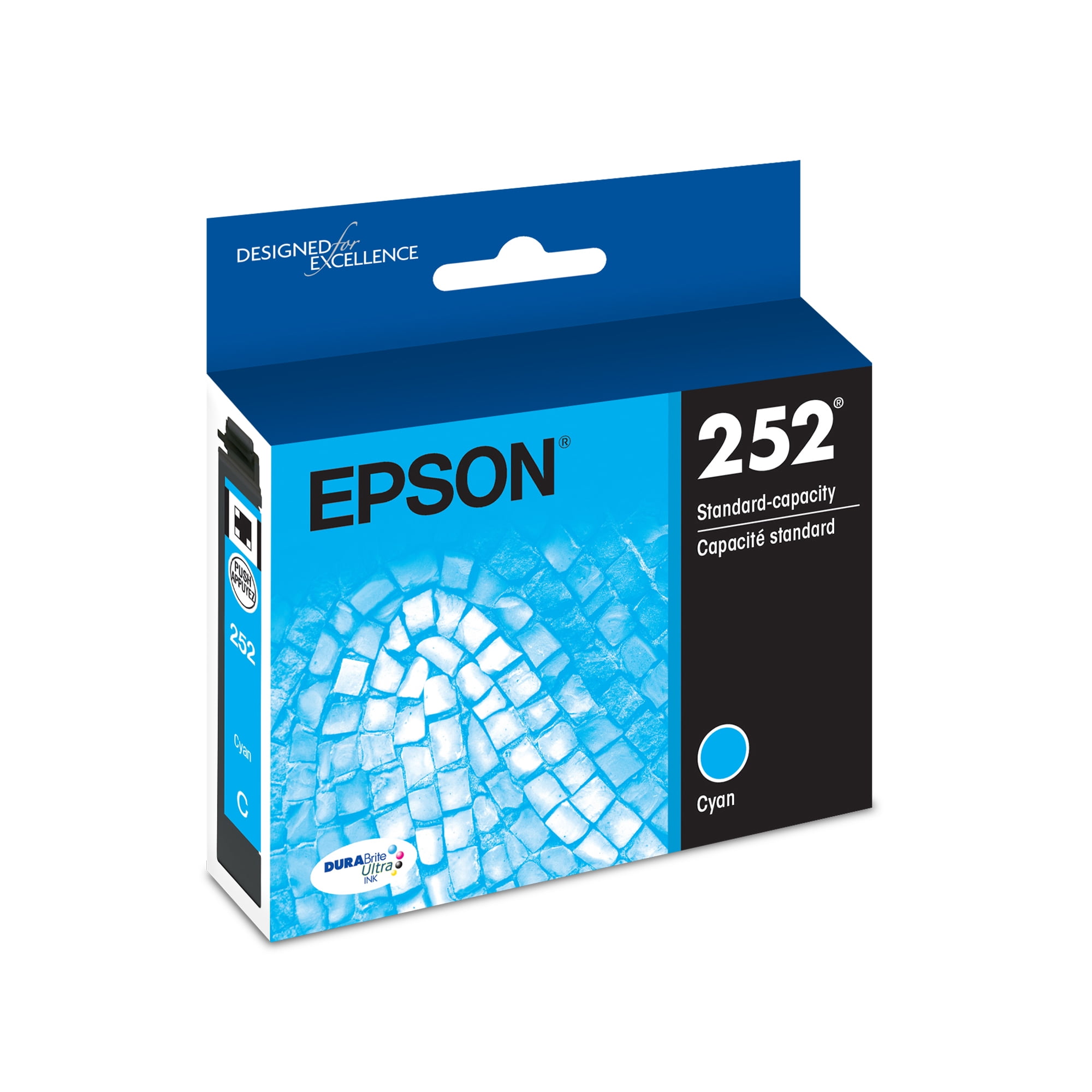 Epson 252 DURABrite Ultra Original Cyan Ink Cartridge - Walmart.com