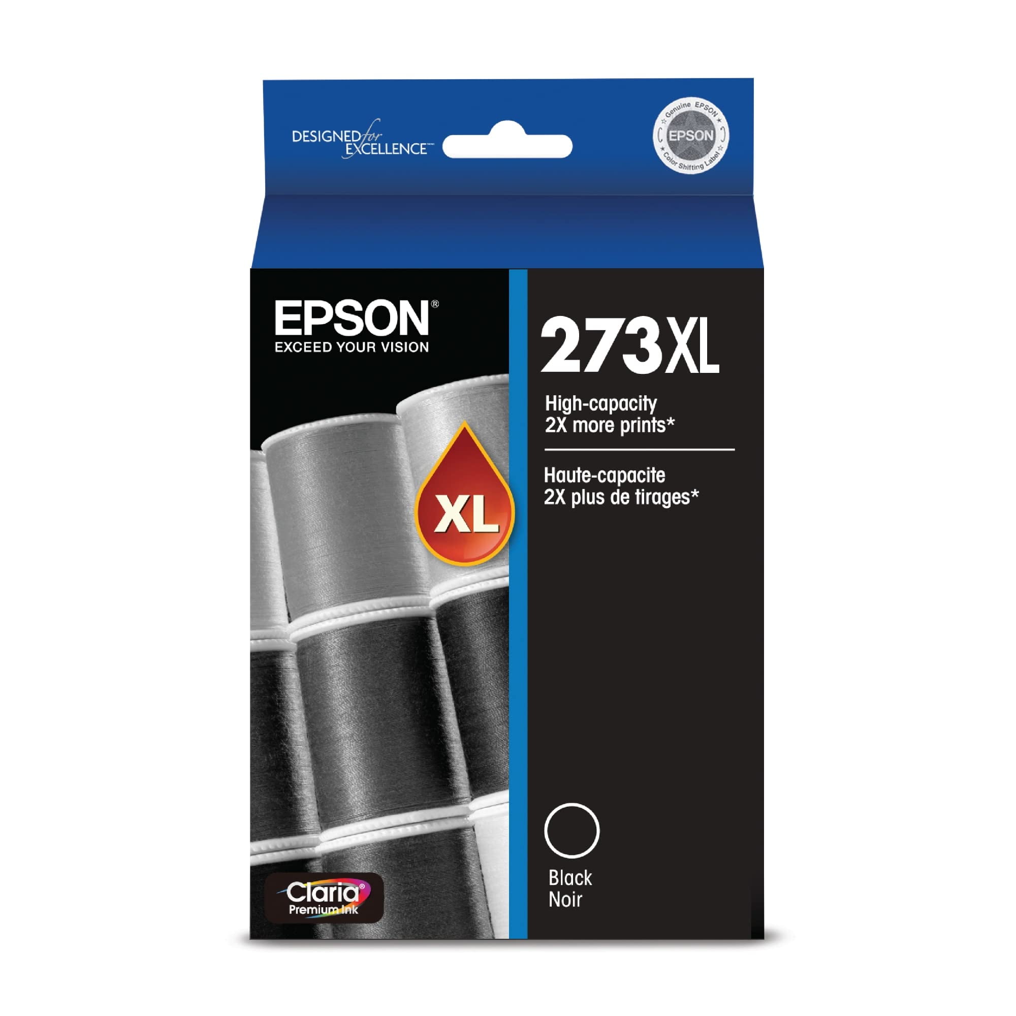 Epson 273XL Claria Ink Cartridge, High Capacity Black, Compatible with ...