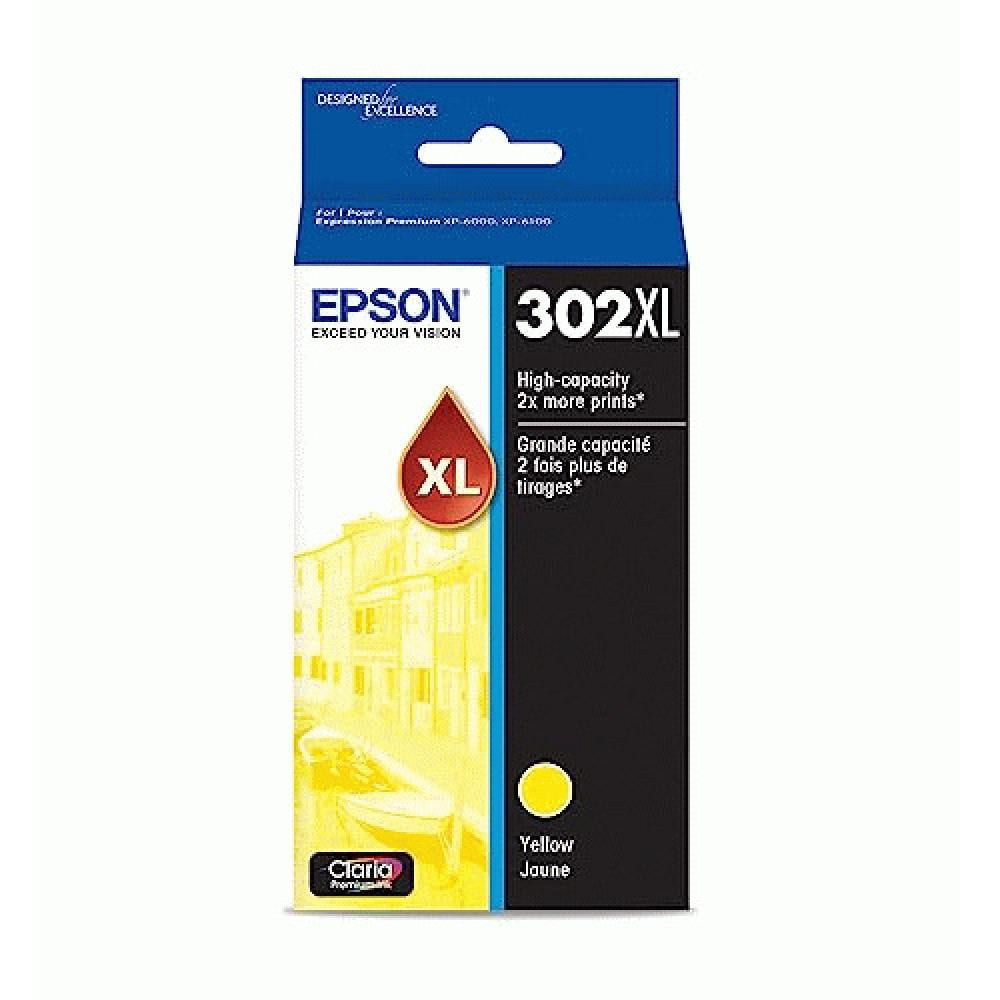 Epson 302 Claria Premium Ink High Capacity Yellow Cartridge (T302XL420 ...