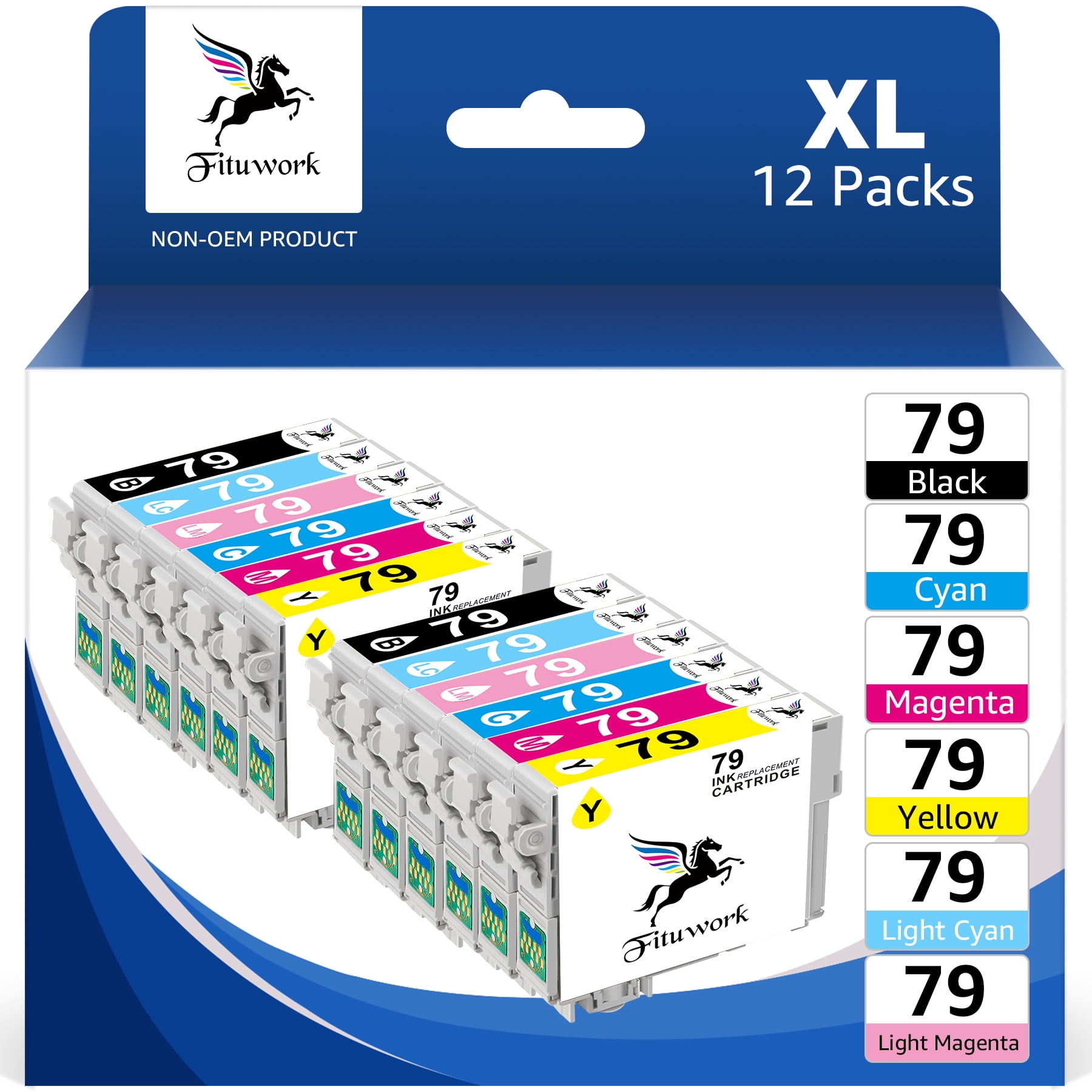 Epson 79 Ink Cartridge Replacements for Epson 79 High Yield Ink ...