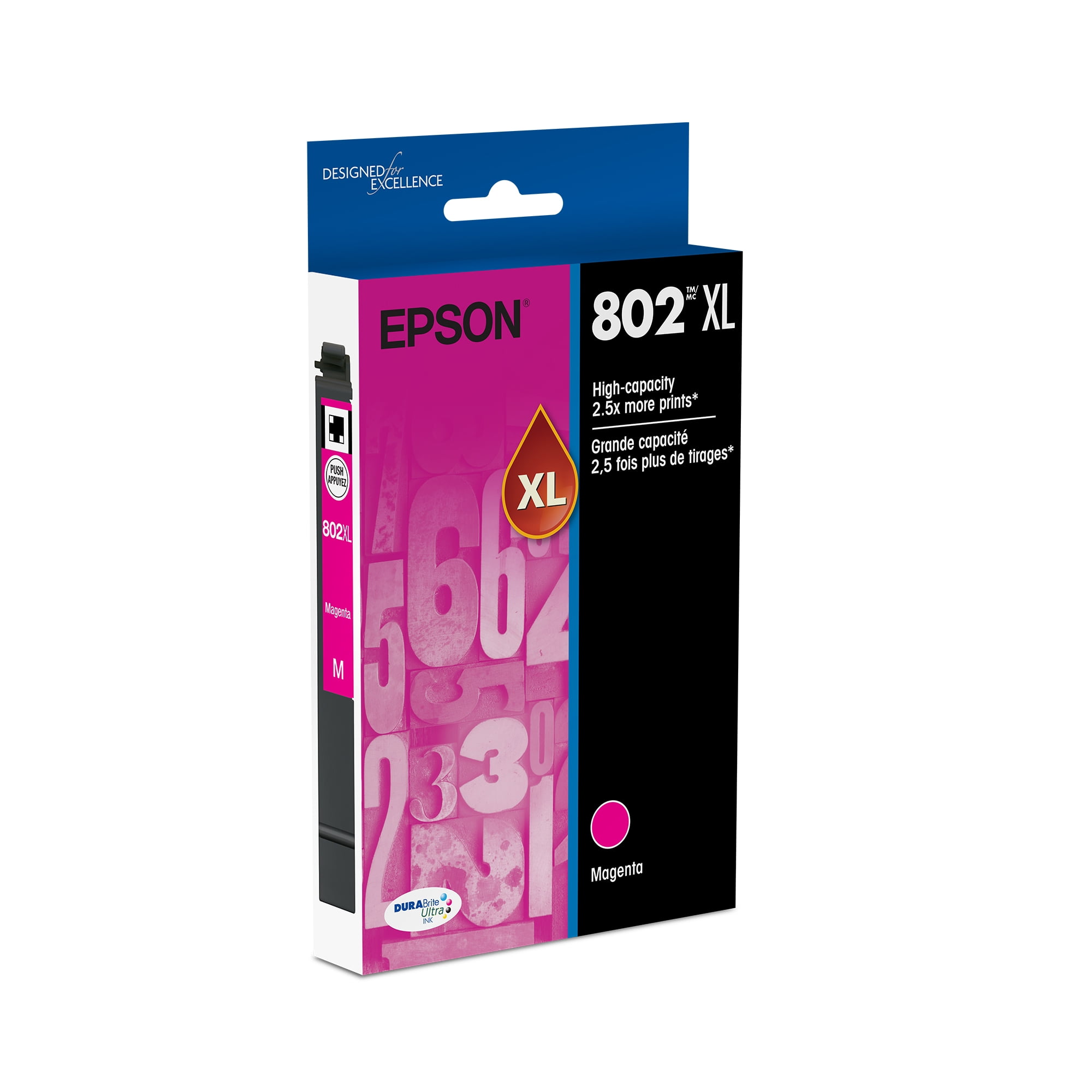 Epson 802 DuraBrite Ultra High Capacity Magenta Ink Cartridge ...