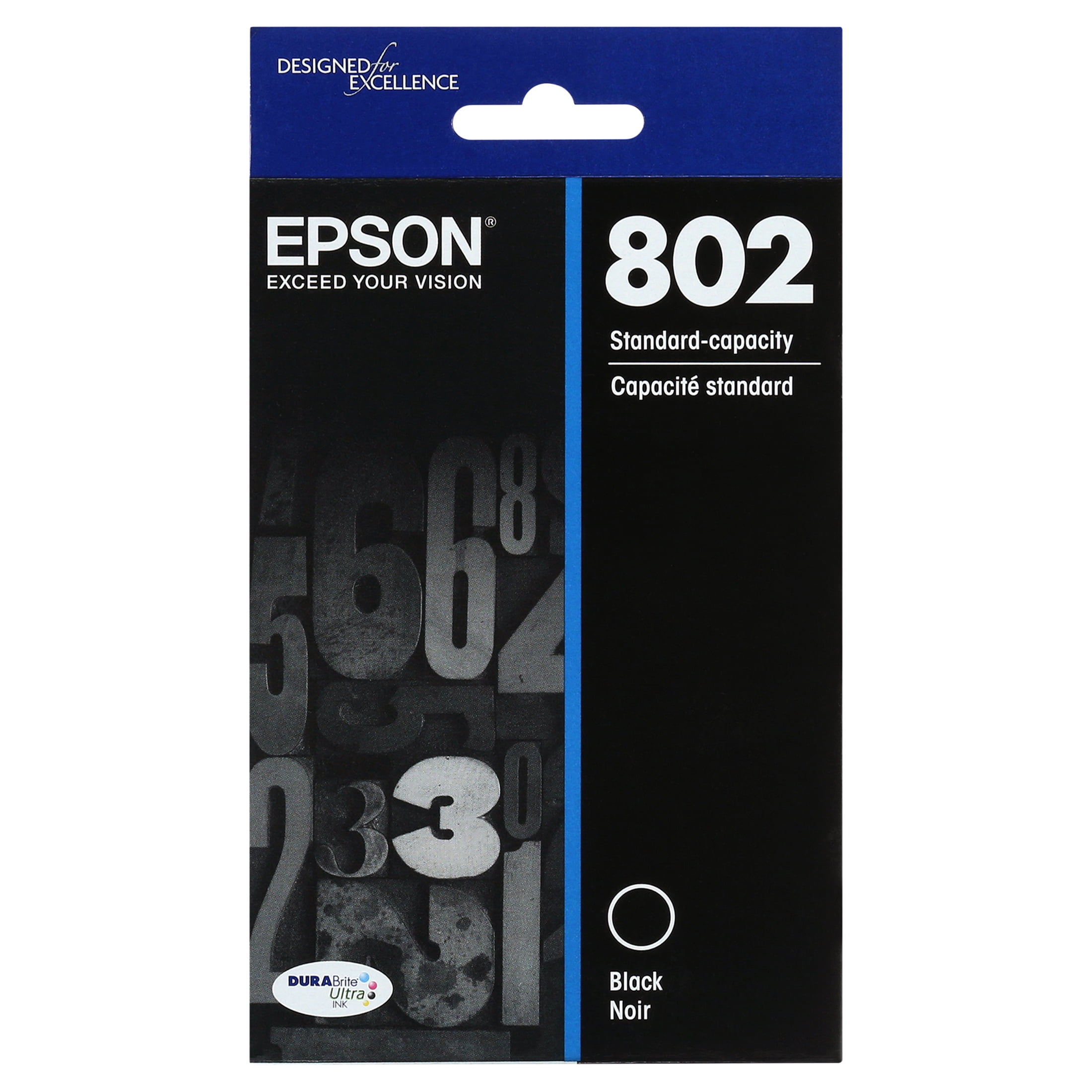 Epson 802 Standard-capacity Black Ink Cartridge - Walmart.com