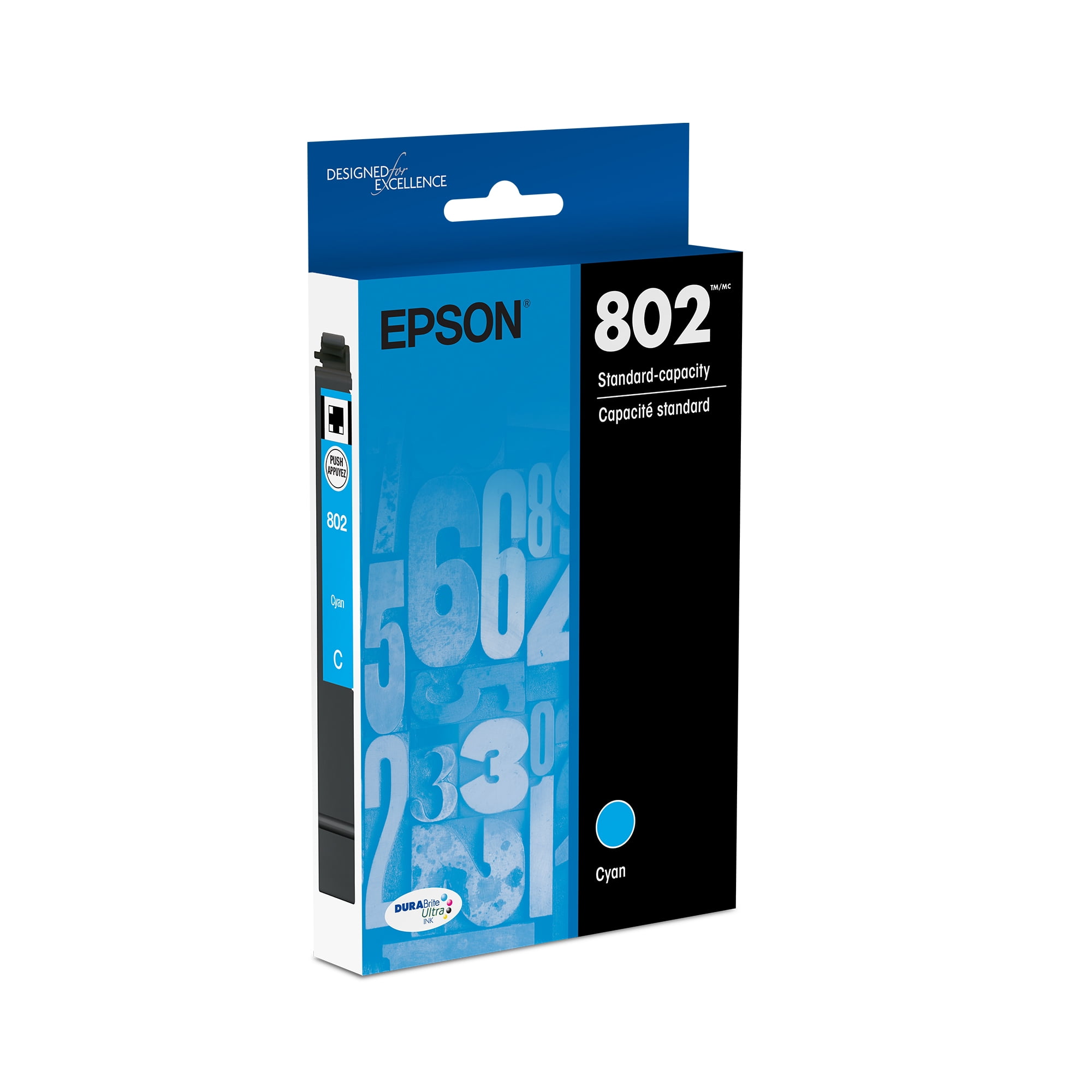 Epson 802 Standard-capacity Cyan Ink Cartridge - Walmart.com