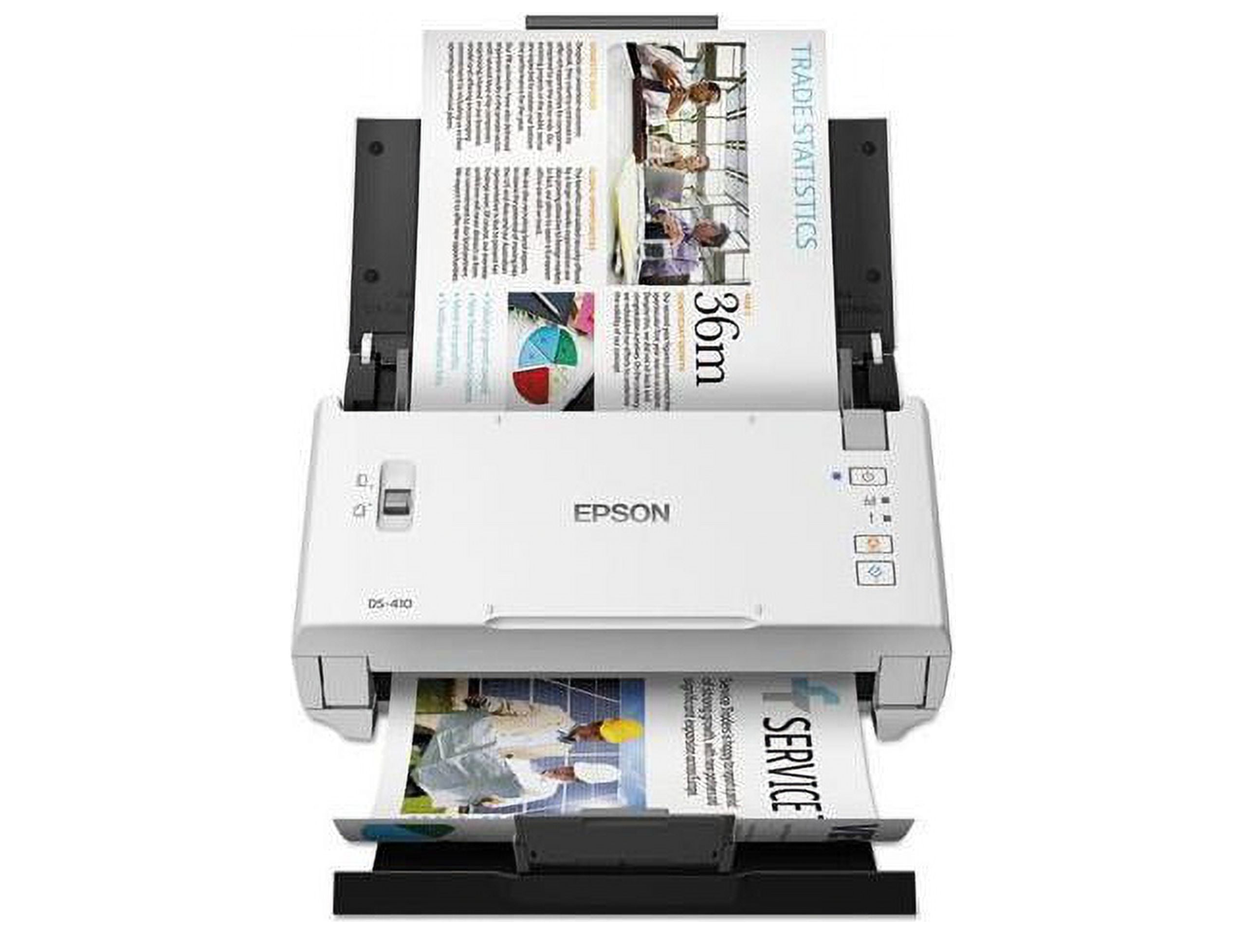 Free Shipping! Epson B11B249201 DS-410 600 dpi Optical Resolution Document Scanner - 50-Sheet ...