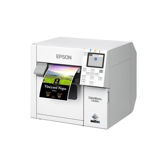 Epson CW-C4000 Compact Inkjet Label Printer, PrecisionCore Tech, Gloss ...