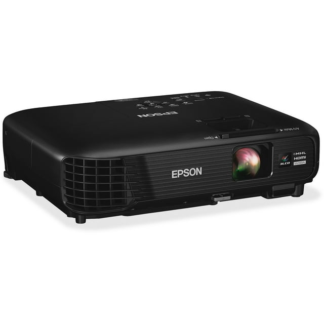 Epson, EPSV11H721120, PowerLite 1264 HD 3LCD Projector, 1 Each, Black ...