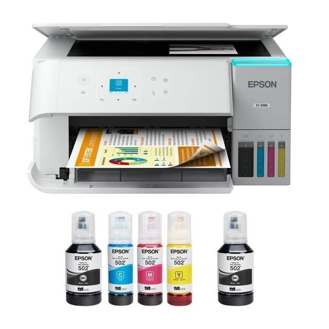 Epson EcoTank ET-2988 All-in-One Colour Supertank Printer with Bonus ...