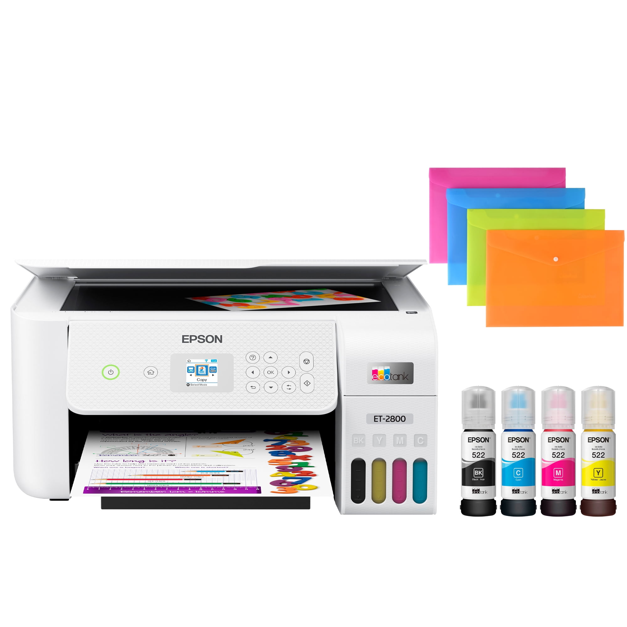 Epson EcoTank ET-2800 Wireless All-in-One Color Inkjet PRINTER, 5760 x ...