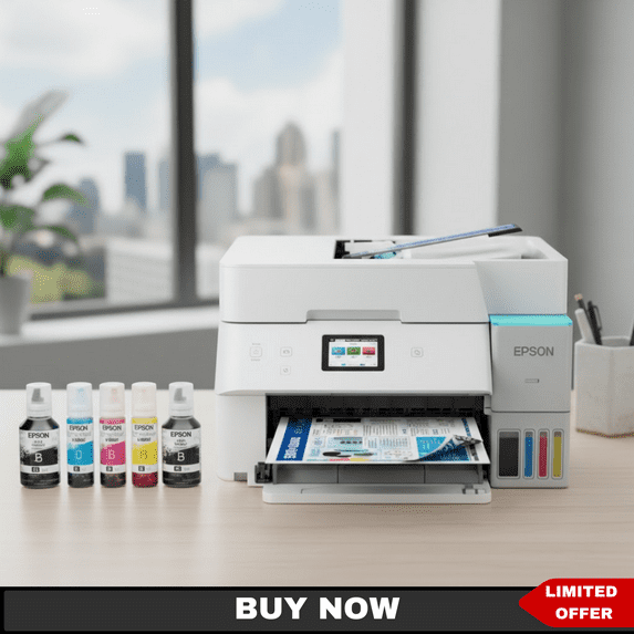 Epson EcoTank ET-4958 Wireless All-in-One Color Supertank Printer ...