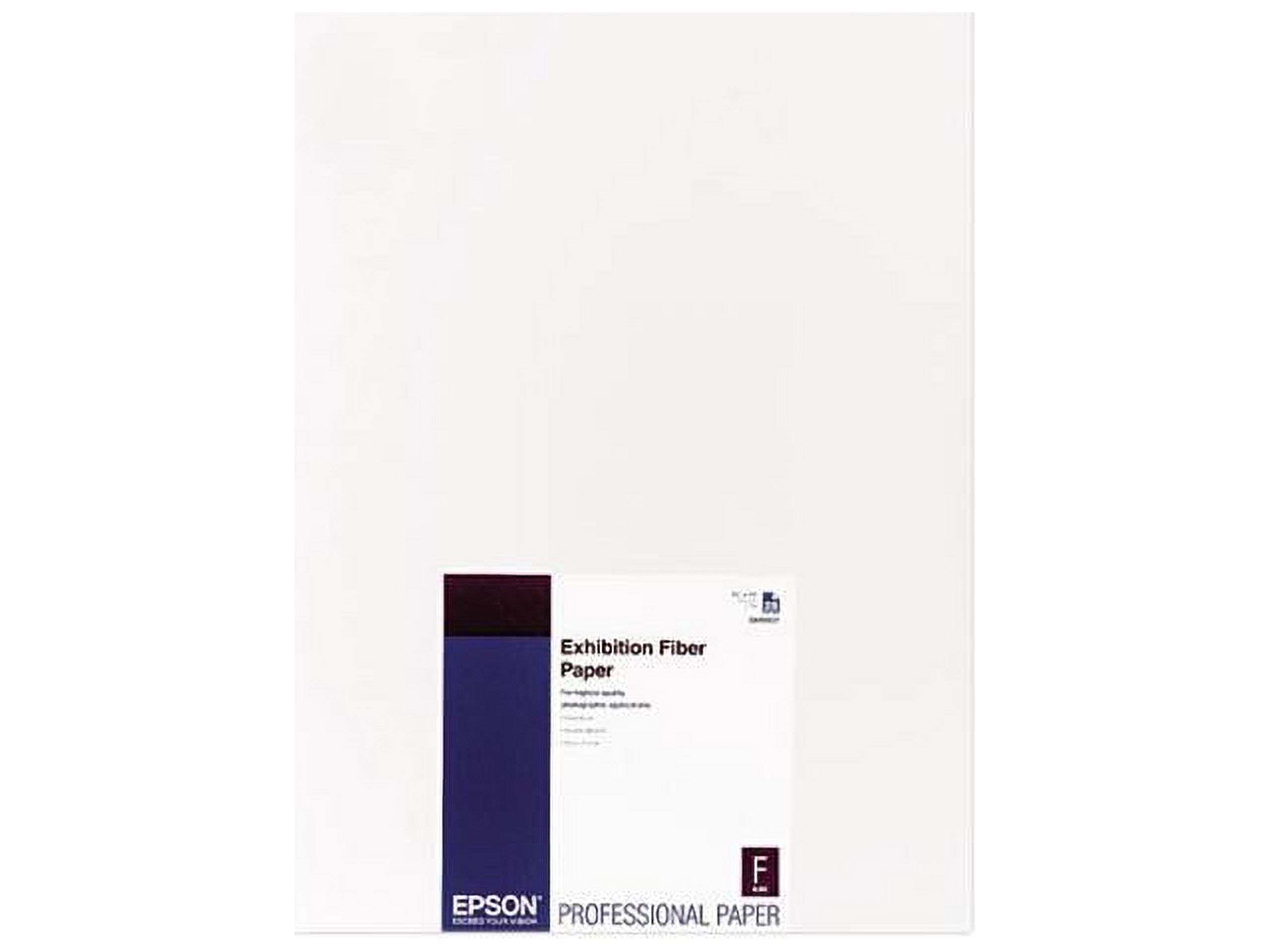 Epson Exhibition Fiber Paper, Micro Porous Smooth Gloss, 13 x 19, White ...