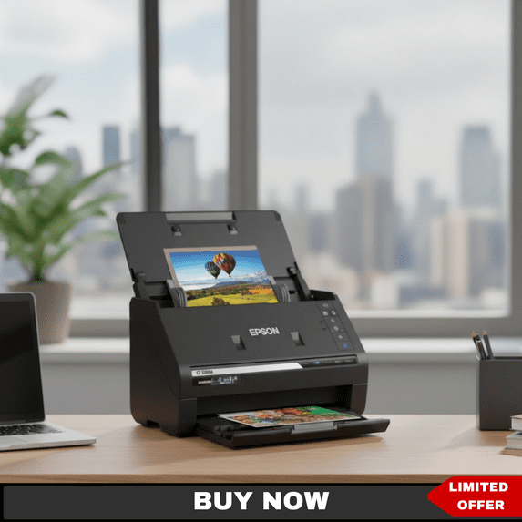 Epson FastFoto FF-680W Wireless High-Speed Photo Scanner – Auto ...