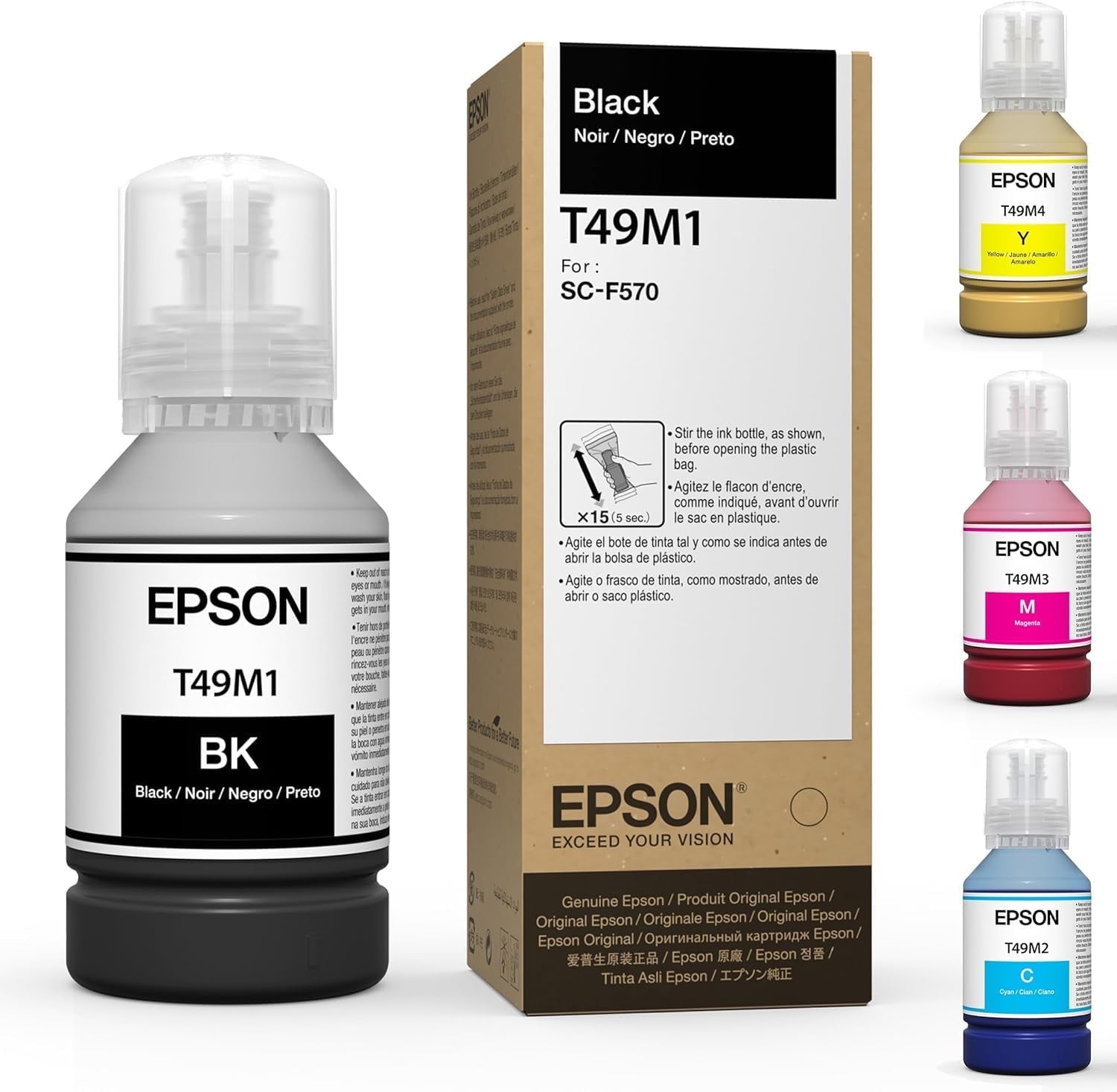 Epson Genuine Dye-Sublimation Ink Refill Bottles for Epson Surecolor ...