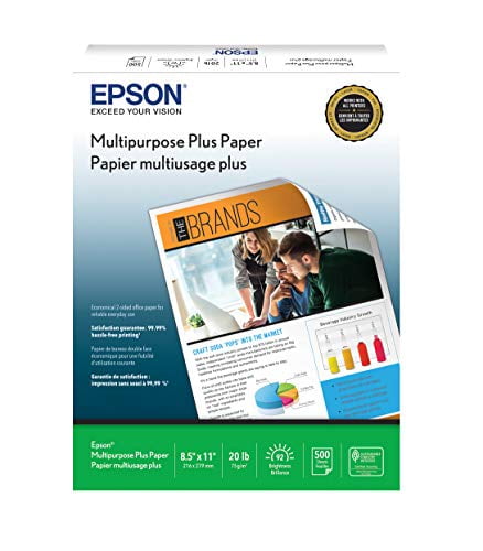 Epson Multipurpose Plus Paper - S450217-4 8.5" x 11" (500 sheets ...