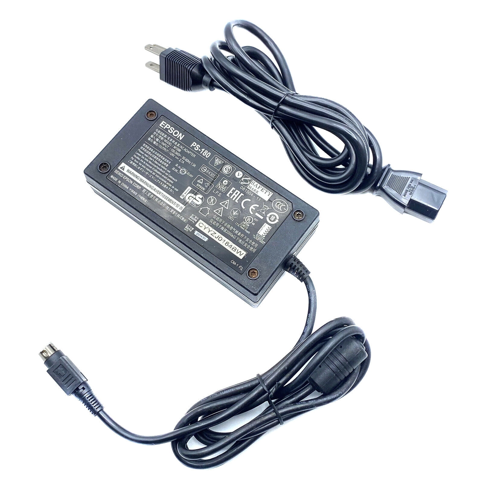Epson PS-180 3-Pin AC Adapter Power Supply M159B 24V 2.1-2A OEM New ...