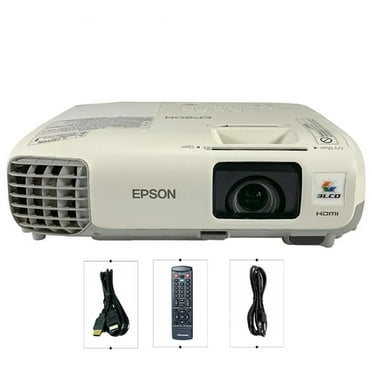 Pre-Owned Epson PowerLite 84+ 3LCD Projector 2600 Lumens 1080i HD VGA + Free HDMI Adapter ...