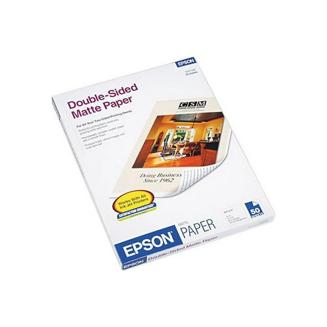 Epson Premium Presentation Paper Matte, Double-Sided (8.5" x 11") (50 ...