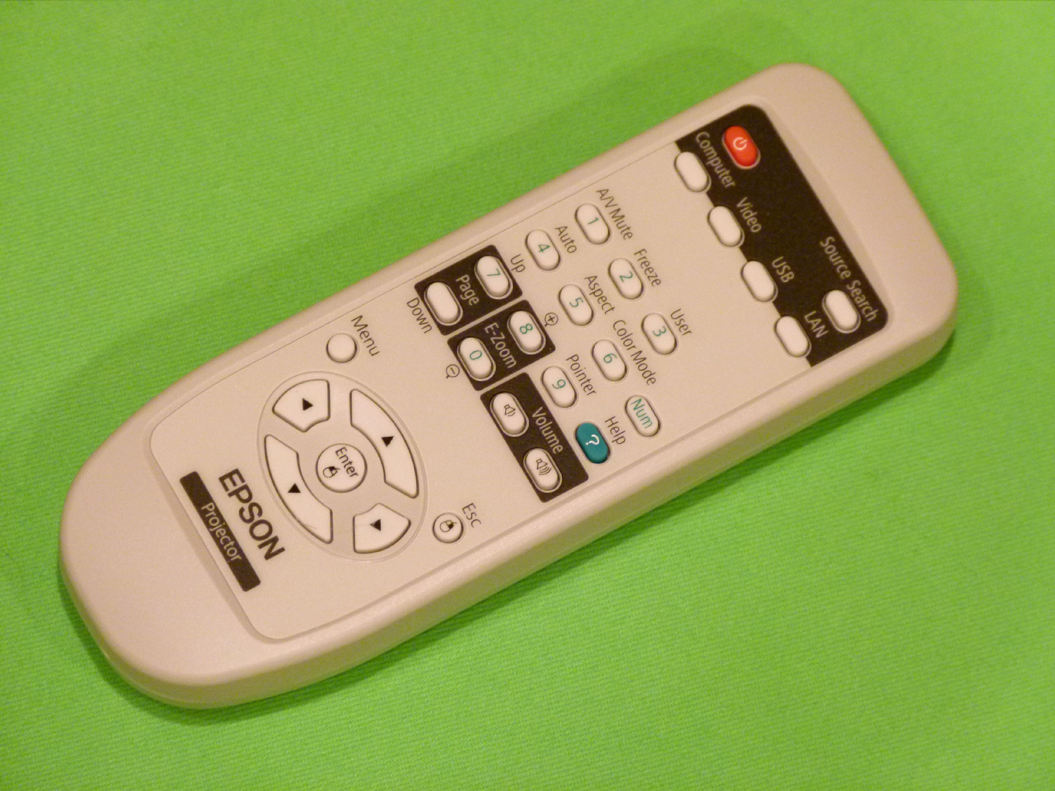 Epson Projector Remote Control- PowerLite 450W, 460, 825+, 826W+, 84 ...