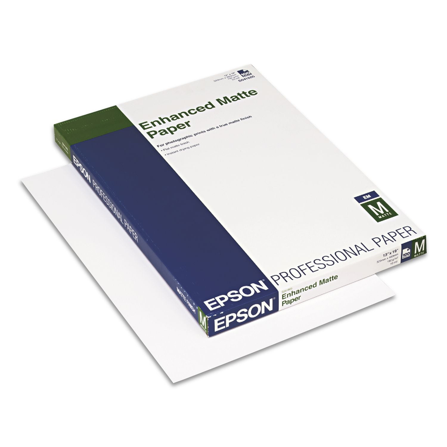 Epson S041605 13 in. x 19 in. 10 mil. Enhanced Photo Paper - Matte ...