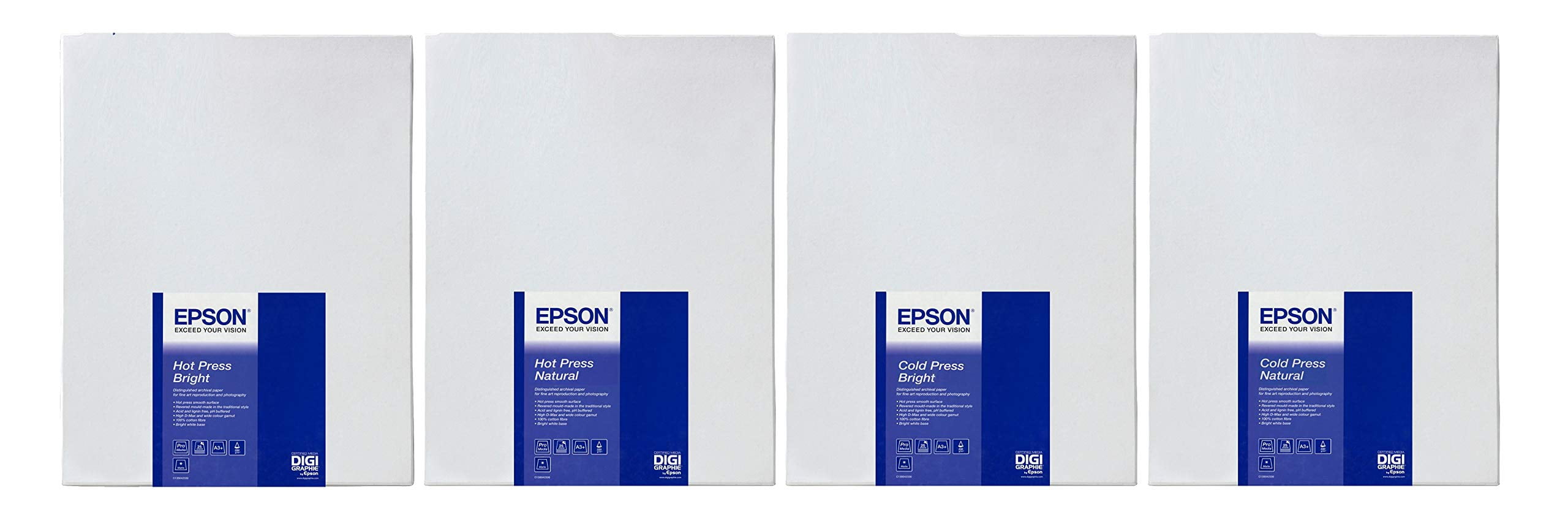 Epson S042315 19 mil 44 in. x 50 ft. Cold Press Bright Fine Art Paper ...