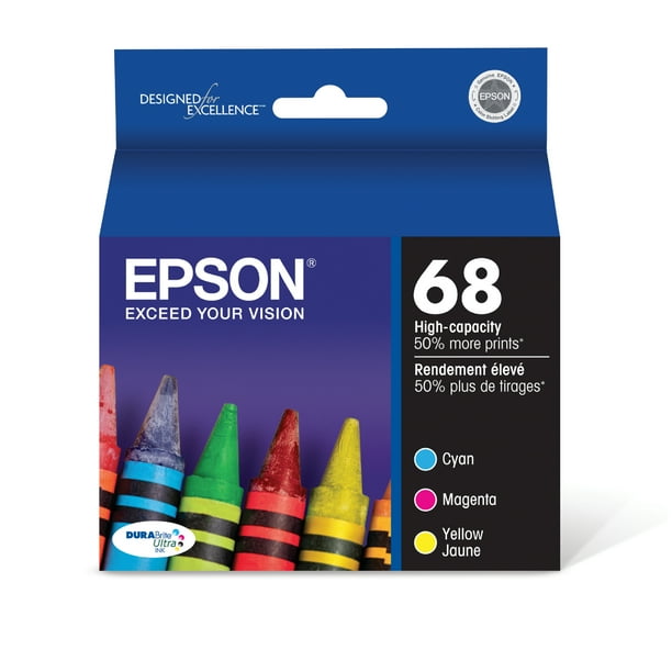 Epson T068 DURABrite Genuine Ink High Capacity Color Combo Pack ...